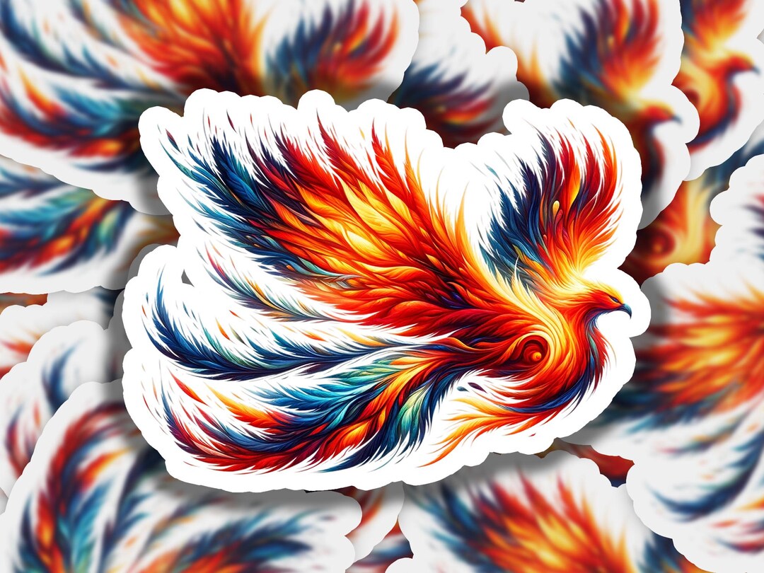 Phoenix Color Pop 1 Vinyl Sticker | Waterproof & Durable | Watercolor ...
