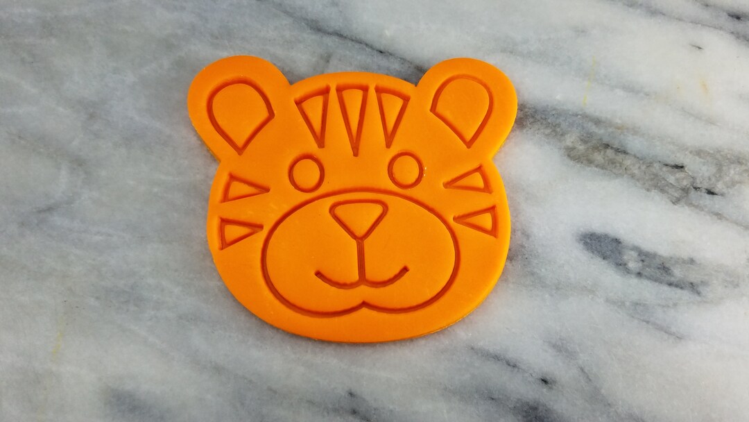 Tiger Face Cookie Cutter 2-piece, Stamp & Outline #1 - SHARP EDGES ...