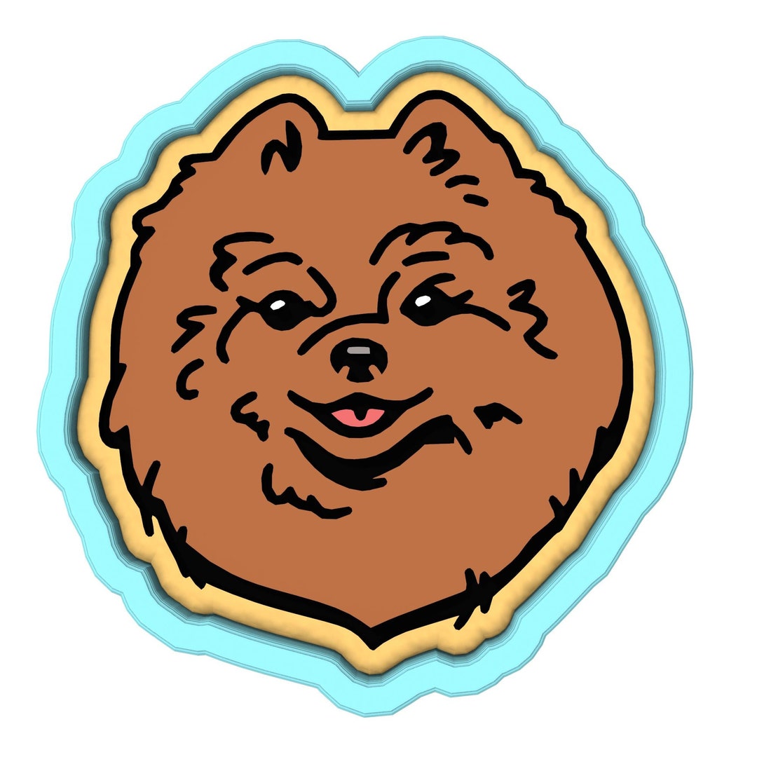 Pomeranian Cookie Cutter | Stamp | Stencil #1 - Etsy