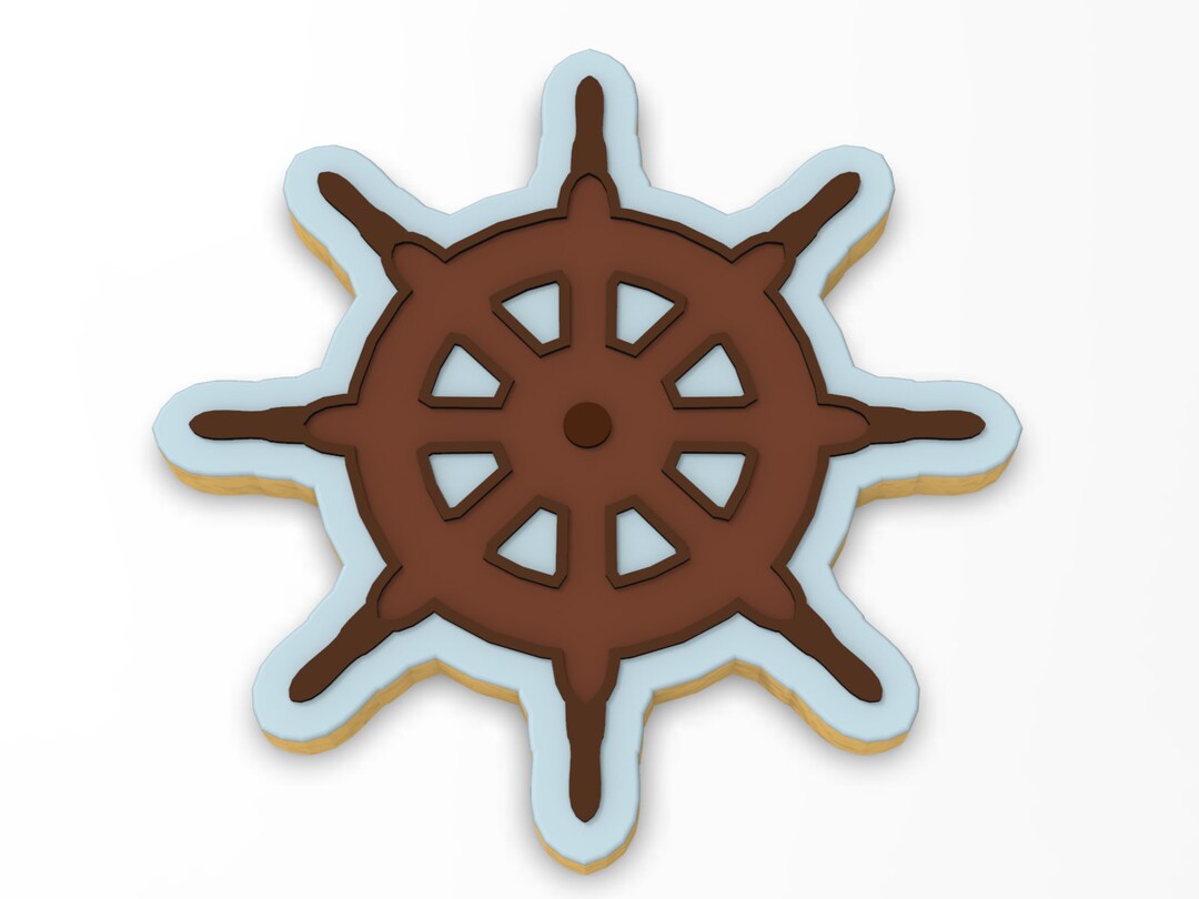 Pirate Ship Wheel Cookie Cutter | Stamp | Stencil - SHARP EDGES - FAST ...