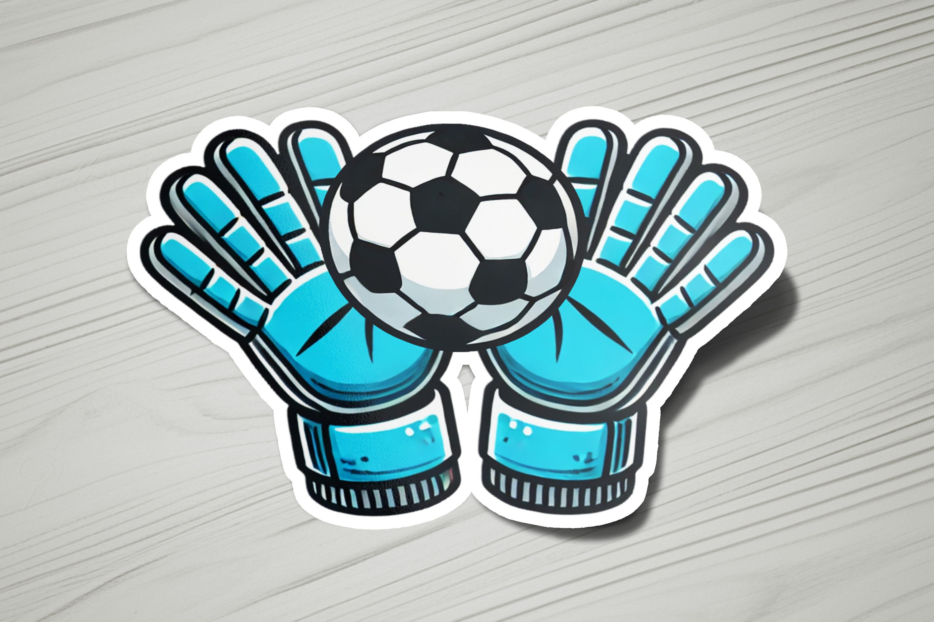 Soccer Goalie Gloves Vinyl Sticker | Waterproof & Durable | Soccer ...
