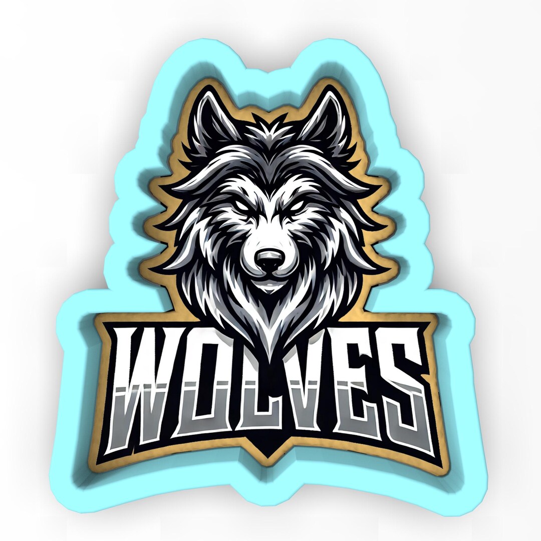 Wolves Words 3 Cookie Cutter | Stamp | Stencil - SHARP EDGES - FAST ...