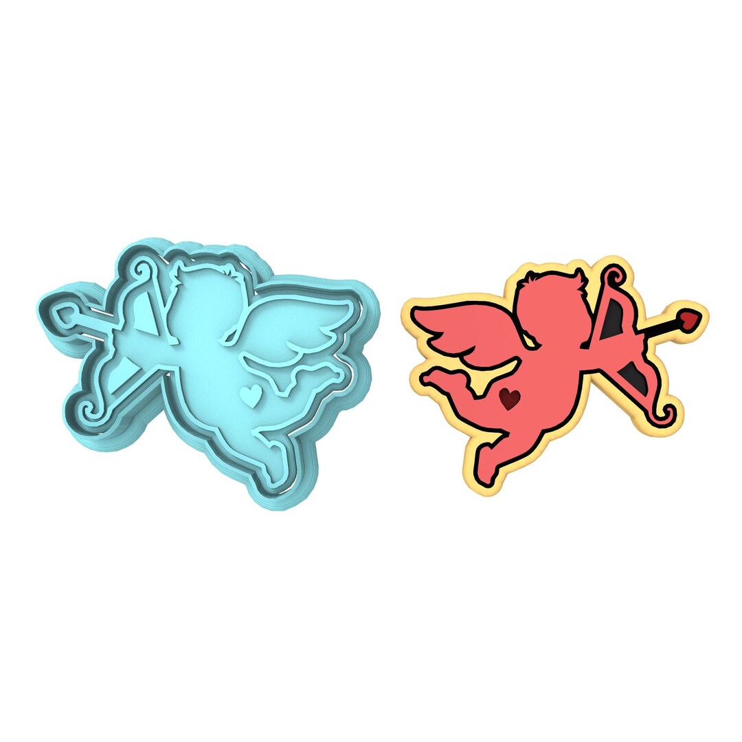 Cupid Cookie Cutter | Stamp | Stencil #2 - Etsy