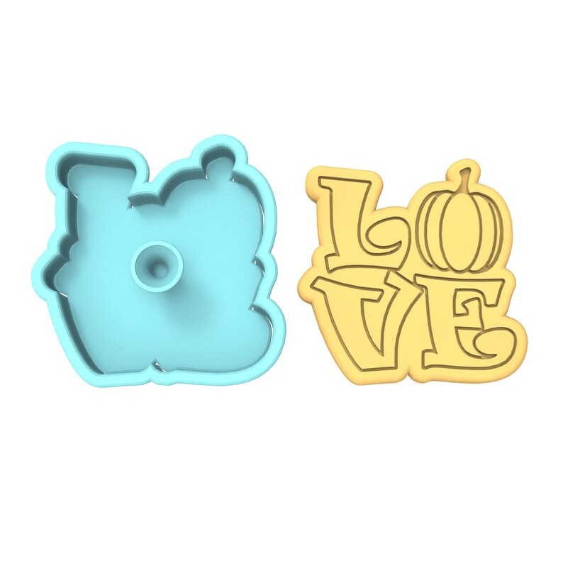 Love Pumpkin Cookie Cutter | Stamp | Stencil - SHARP EDGES - FAST ...