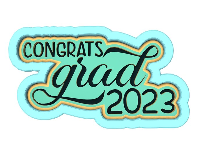 Happy Graduation Cookie Stamp, Fondant Stamp, Graduation Cookie ...