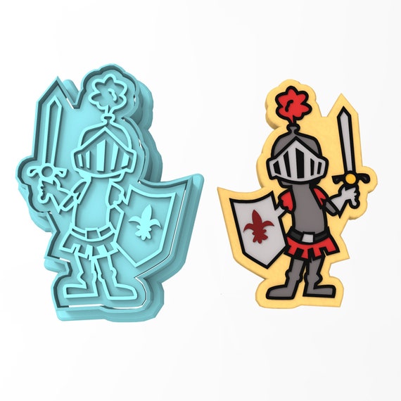 Knight Cookie Cutter Stamp Stencil SHARP EDGES FAST | Etsy