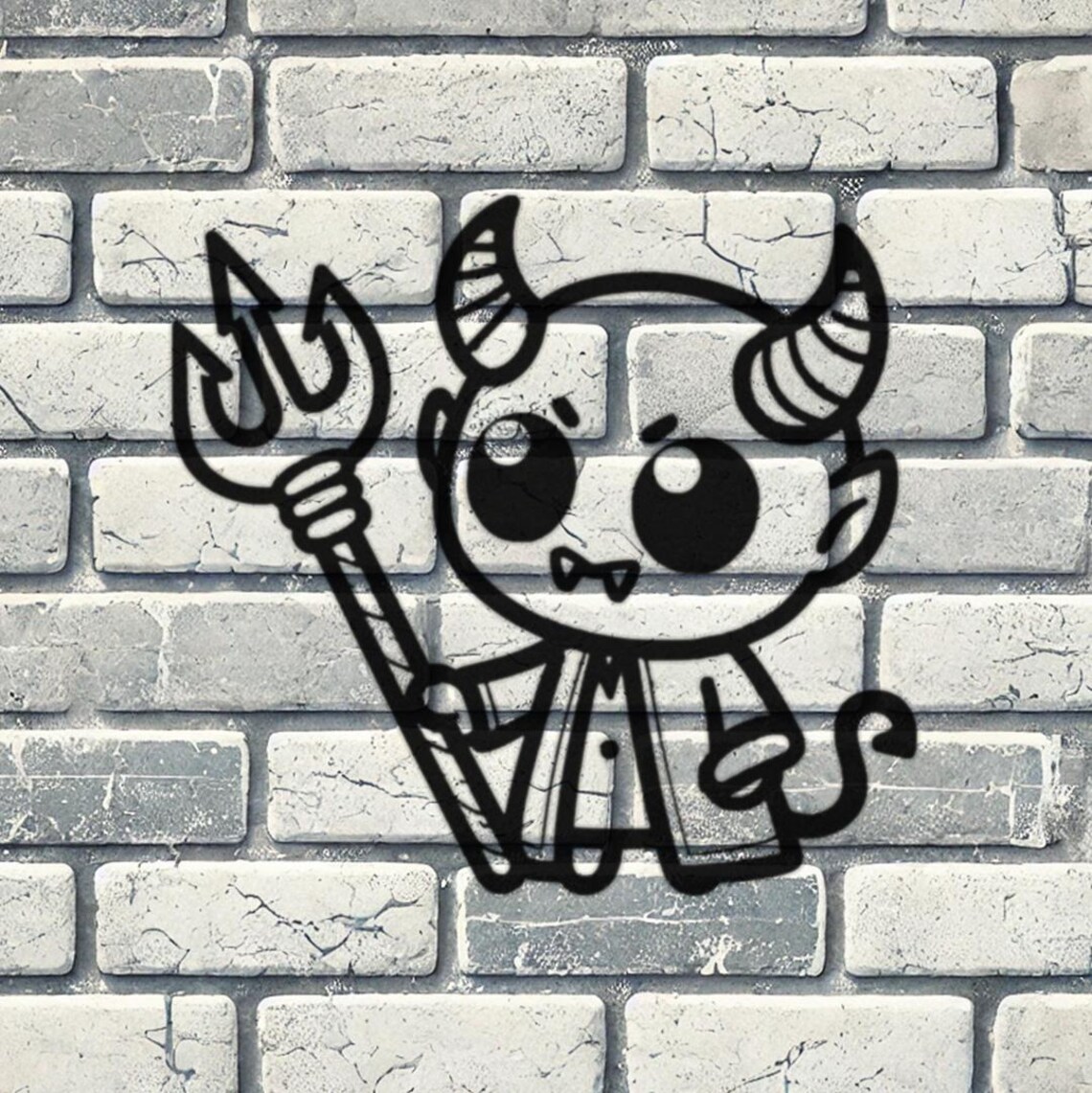 Devil Stencil | REUSABLE, DURABLE, WASHABLE Craft Stencil | Use for ...