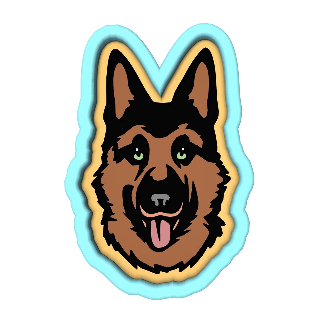 German Shepherd Cookie Cutter | Stamp | Stencil #1 - Etsy
