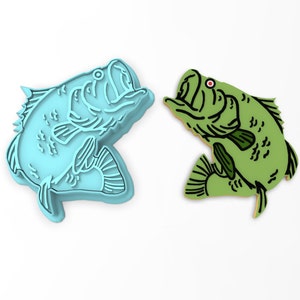 Largemouth Bass Cookie Cutter - SHARP EDGES - FAST Shipping - Choose ...