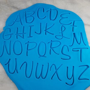 Honey Cursive Letter Cookie Stamps Set - FAST Shipping - Choose Your ...