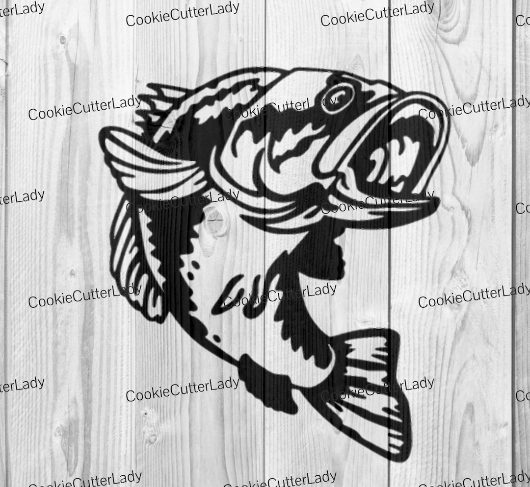 Bass Fishing Stencil | REUSABLE, DURABLE, WASHABLE Craft Stencil | Use ...