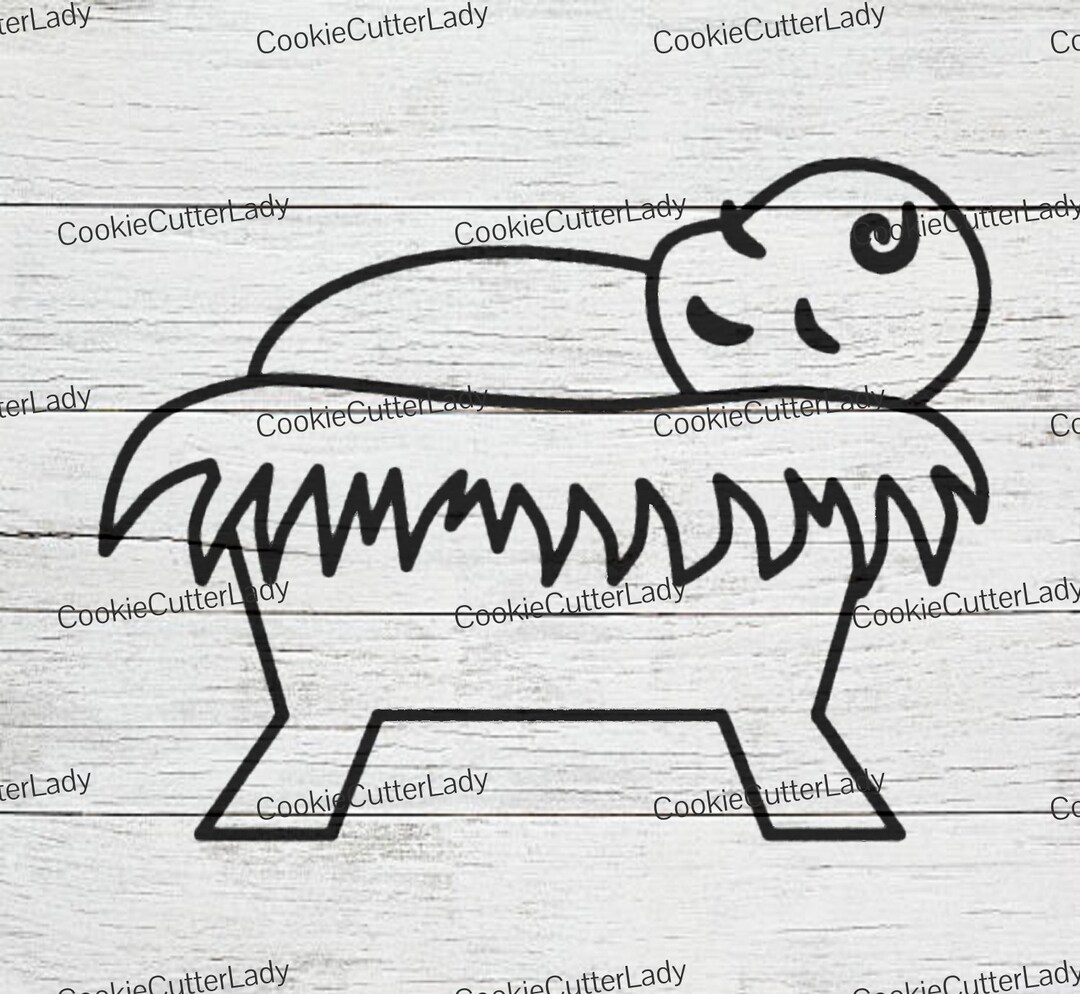 Baby Jesus Manger Stencil | REUSABLE, DURABLE, WASHABLE Craft Stencil ...