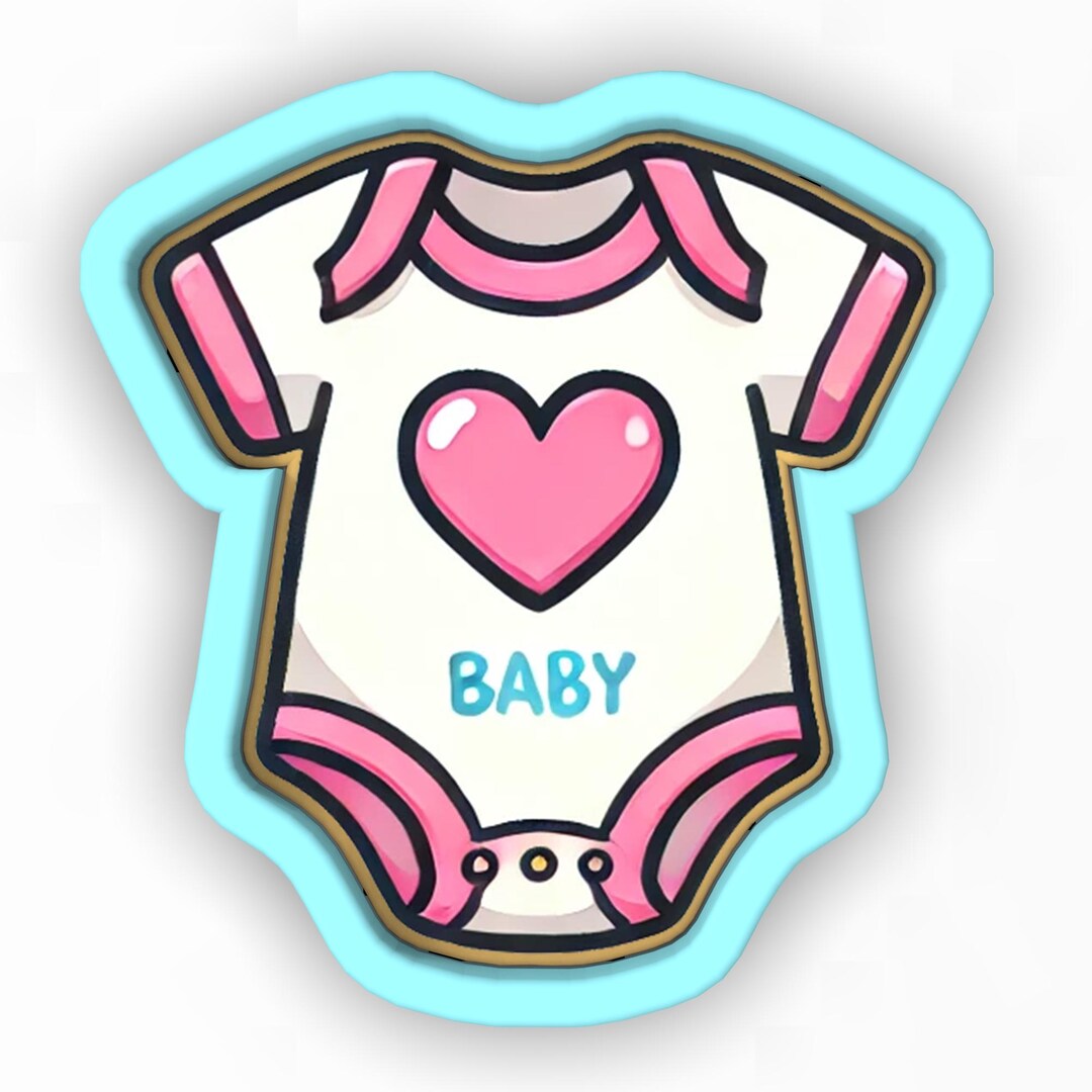 Baby One Piece Jumpsuit Cookie Cutter | Stamp | Stencil - SHARP EDGES ...