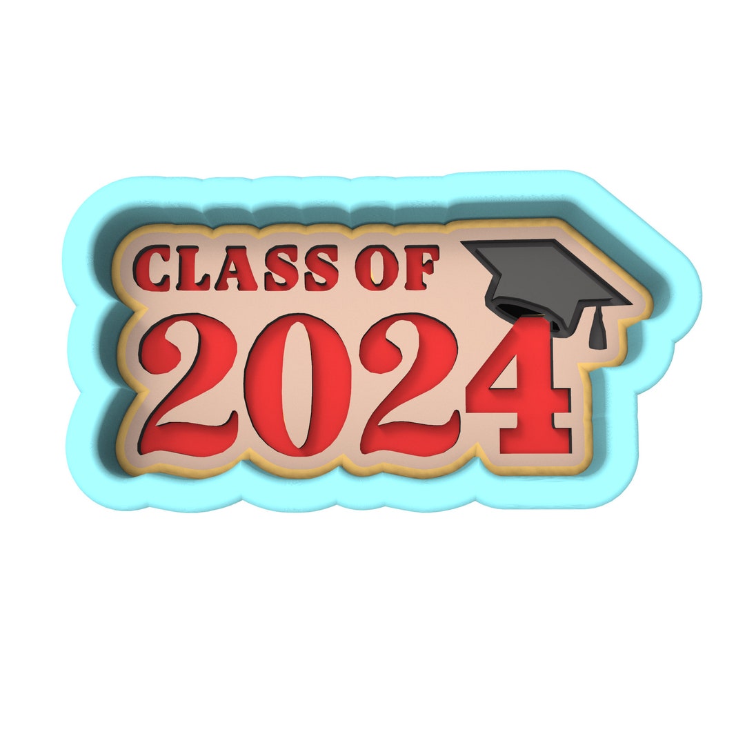 2024 Graduation Cookie Cutter | Stamp | Stencil - SHARP EDGES - FAST ...