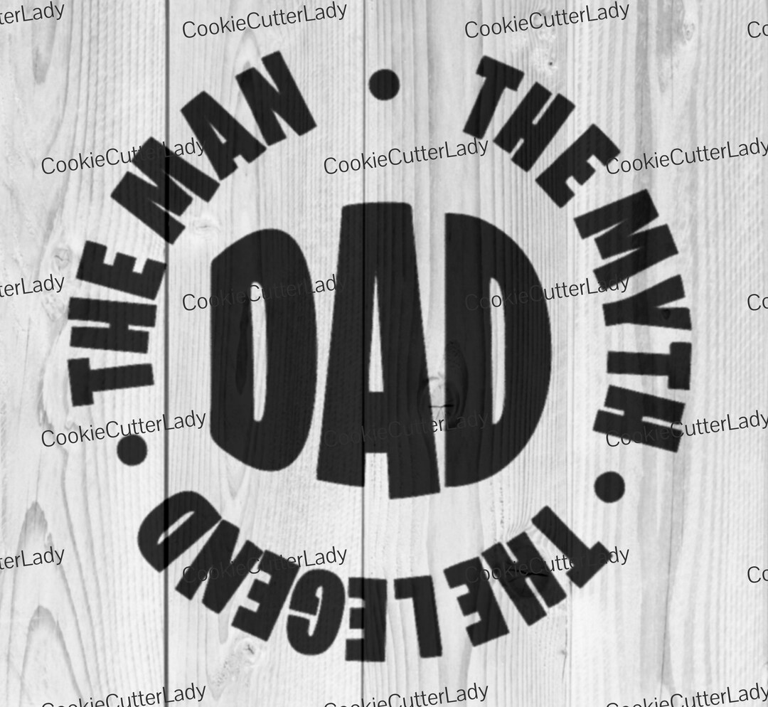 Dad the Man the Myth the Legend Stencil | REUSABLE, DURABLE, WASHABLE ...