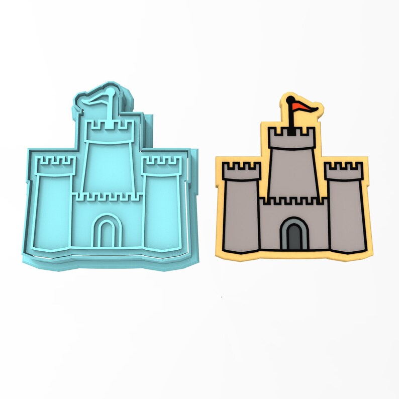 Sand Castle Cookie Cutter Stamp Stencil SHARP EDGES - Etsy
