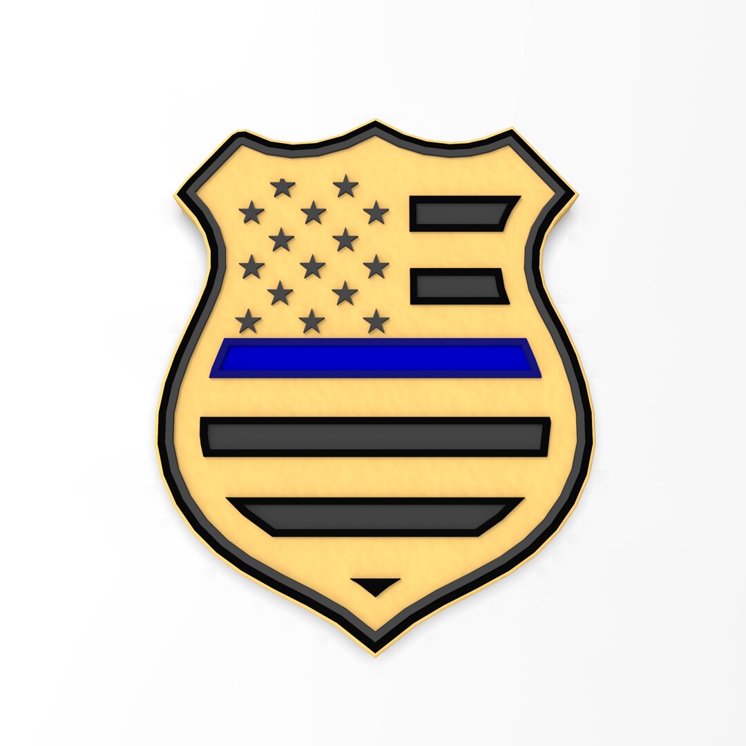 Police Badge Cookie Cutter | Stamp | Stencil - SHARP EDGES - FAST ...