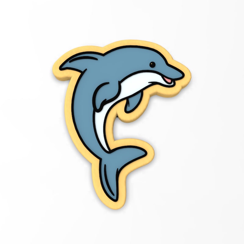 Dolphin Cookie - Etsy