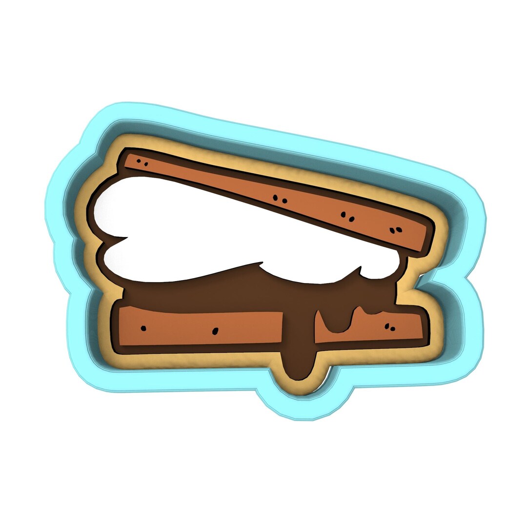 Smores Cookie Cutter | Stamp | Stencil - SHARP EDGES - FAST Shipping ...