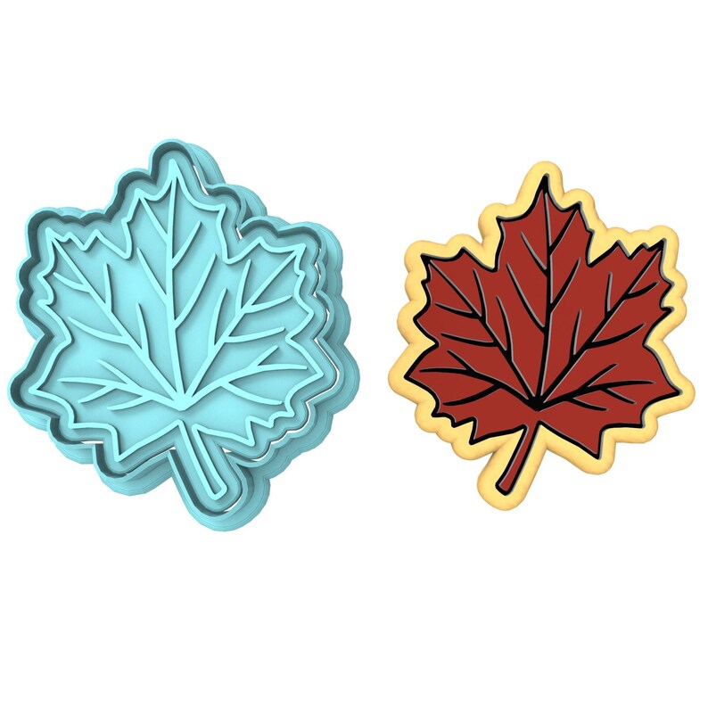 Maple Leaf Cookie Cutter | Stamp | Stencil - SHARP EDGES - FAST ...