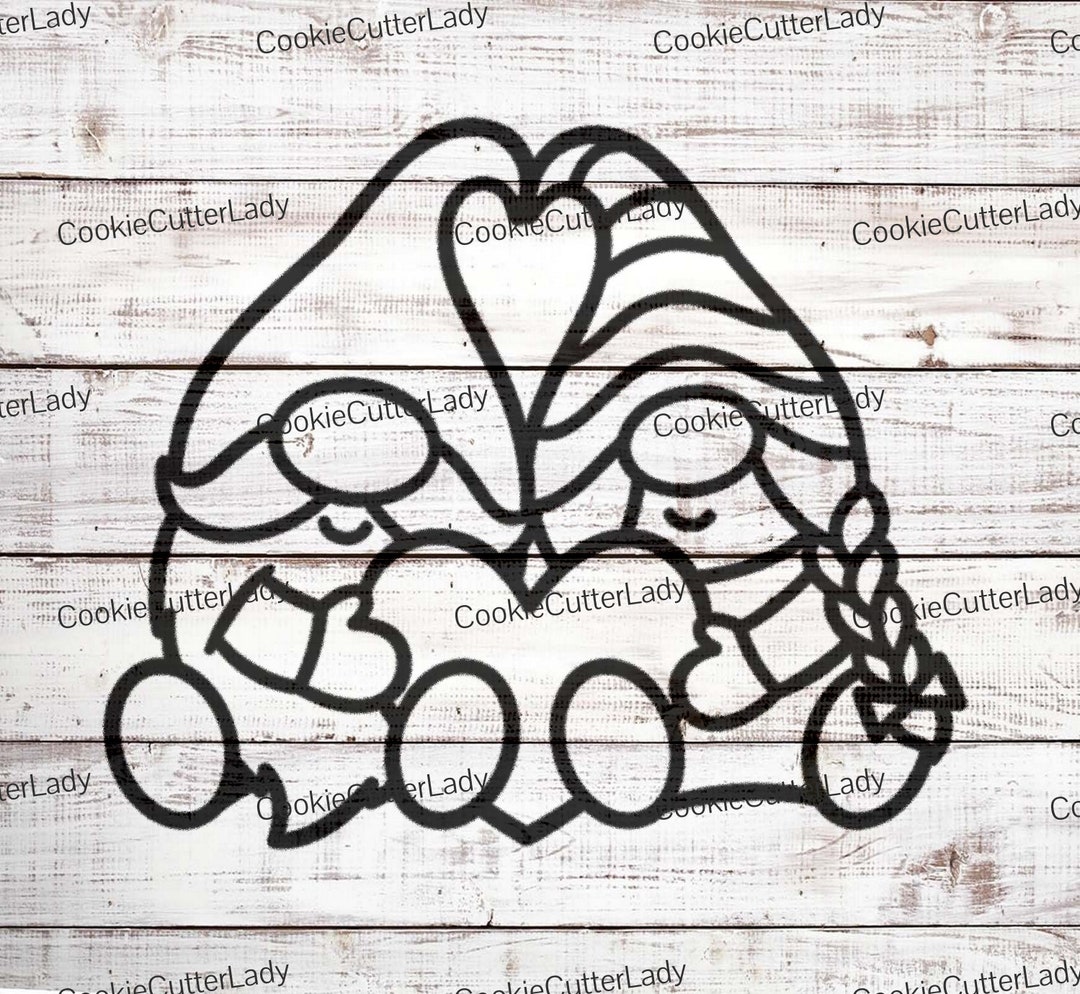 Gnome Hug Heart Stencil | REUSABLE, DURABLE, WASHABLE Craft Stencil ...