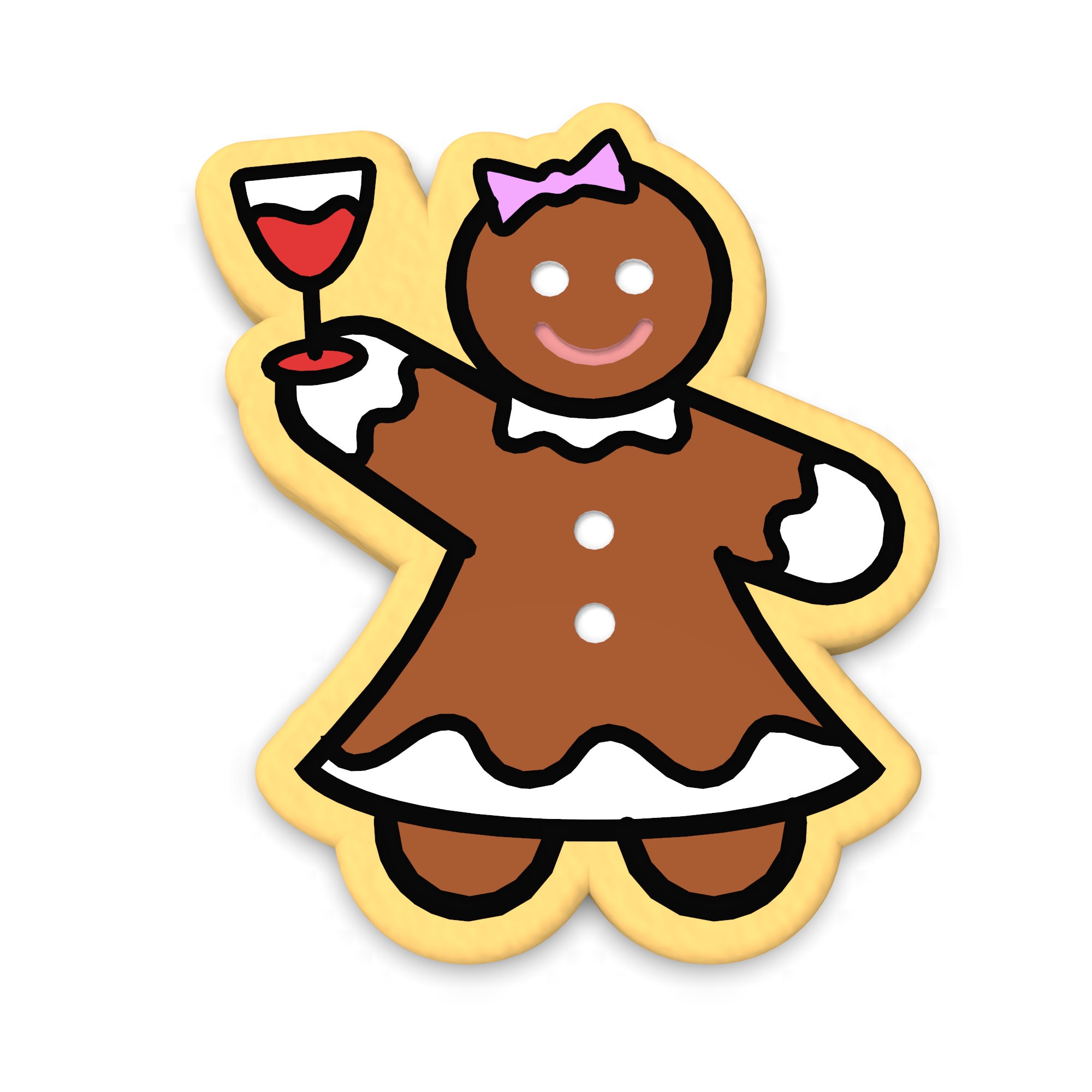 Gingerbread Girl Stencil