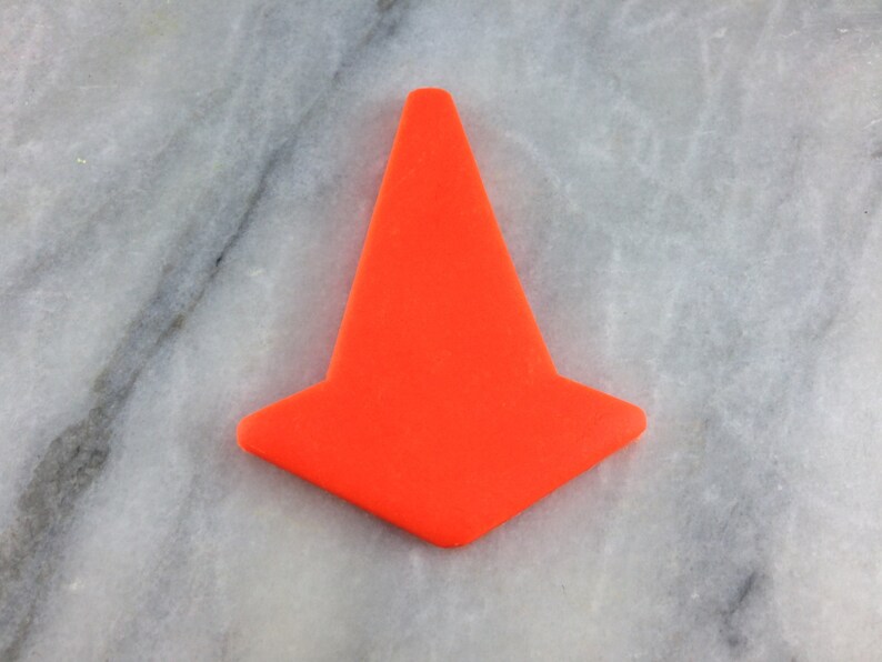 Traffic Cone Cookie Cutter Outline SHARP EDGES FAST - Etsy
