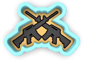 Gun Cookie and Fondant Cutters - Etsy