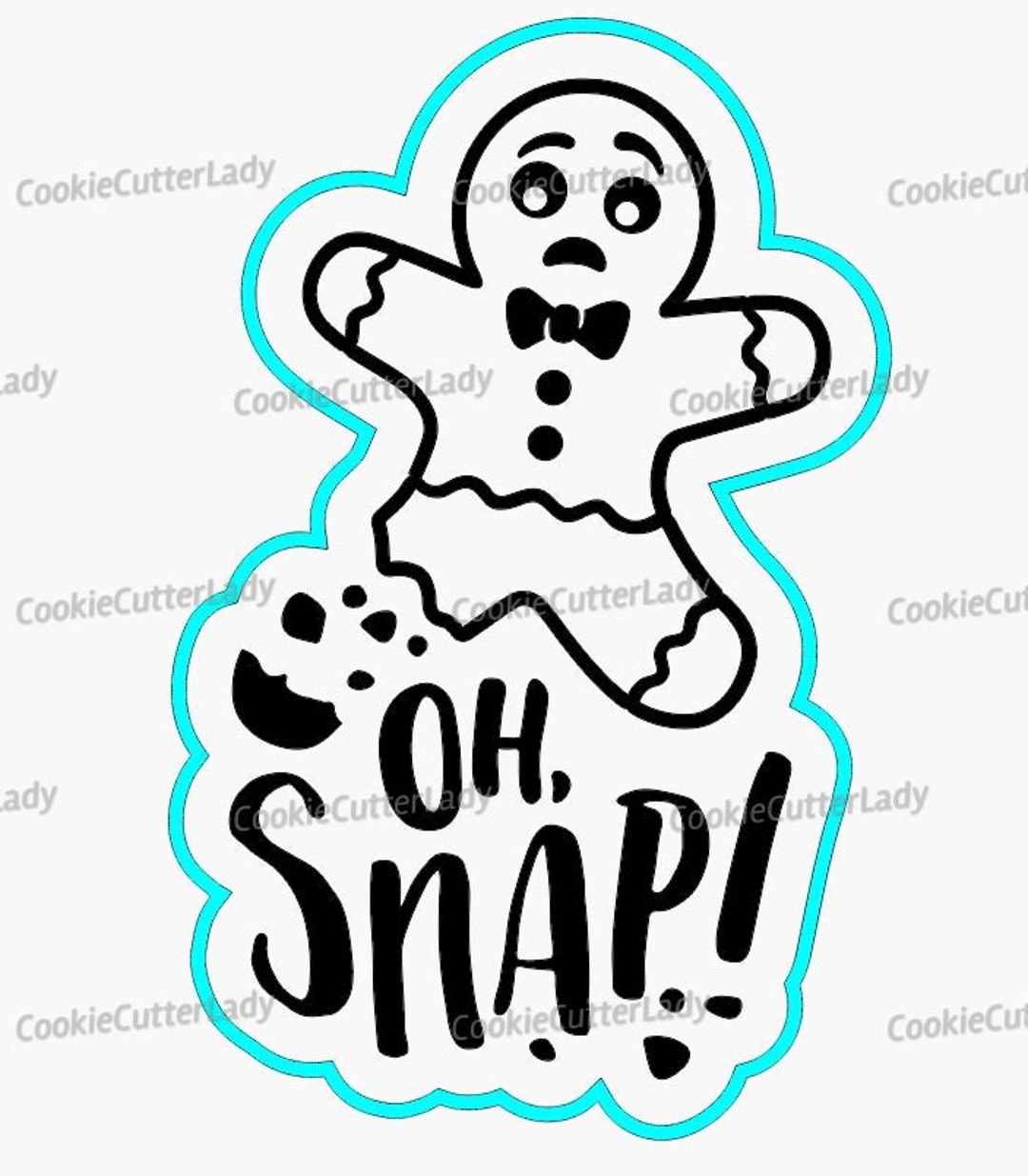 Oh Snap Cookie Cutter | Stamp | Stencil - SHARP EDGES - FAST Shipping - Choose Your Own Size! - Etsy