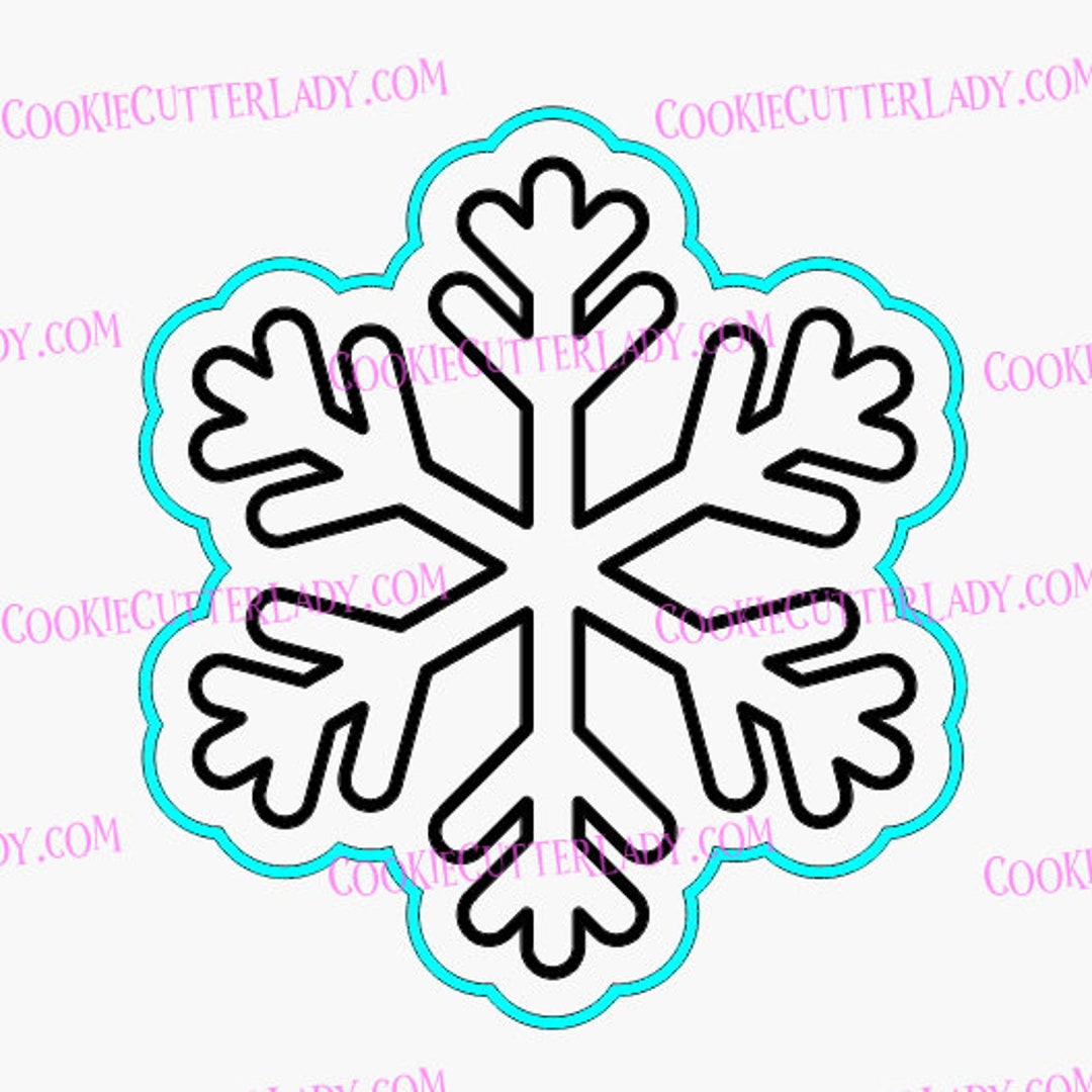 Snowflake Cookie Cutter | Stamp | Stencil - SHARP EDGES - FAST Shipping ...