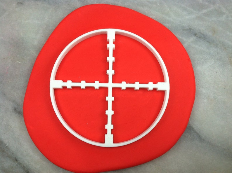 Crosshair Cookie Cutter 1 SHARP EDGES FAST Shipping - Etsy