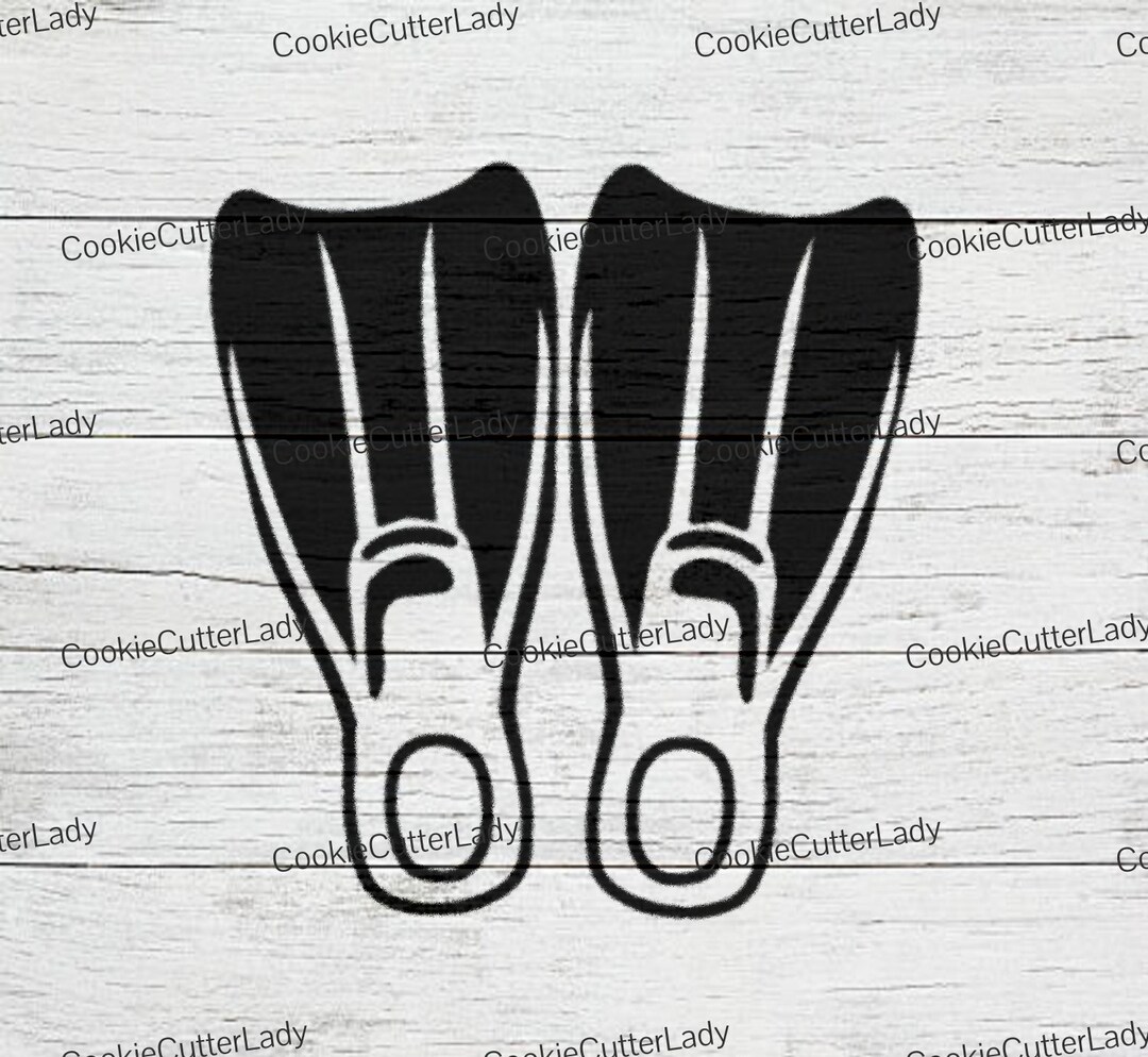 Swim Flippers Stencil | REUSABLE, DURABLE, WASHABLE Craft Stencil | Use ...