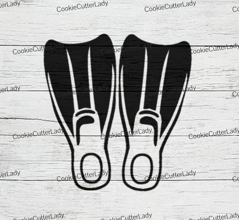 Swim Flippers Stencil | REUSABLE, DURABLE, WASHABLE Craft Stencil | Use ...