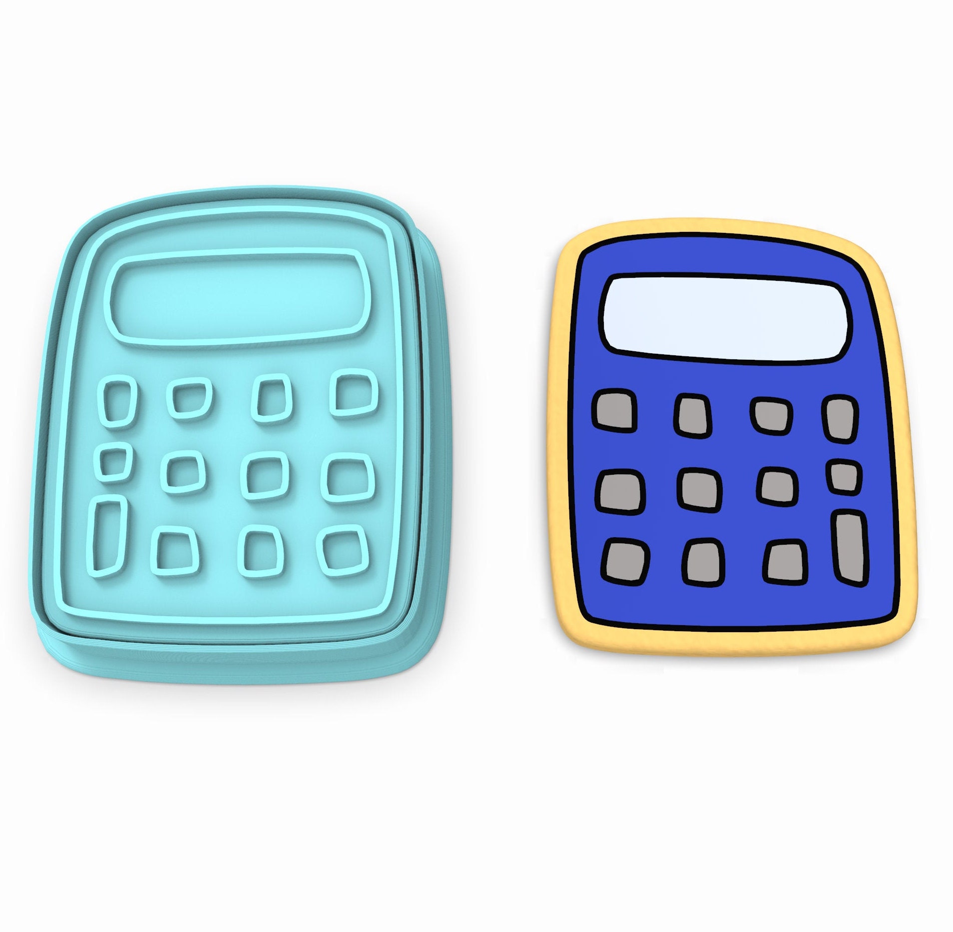 Calculator Cookie Cutter Stamp Stencil SHARP EDGES | Etsy