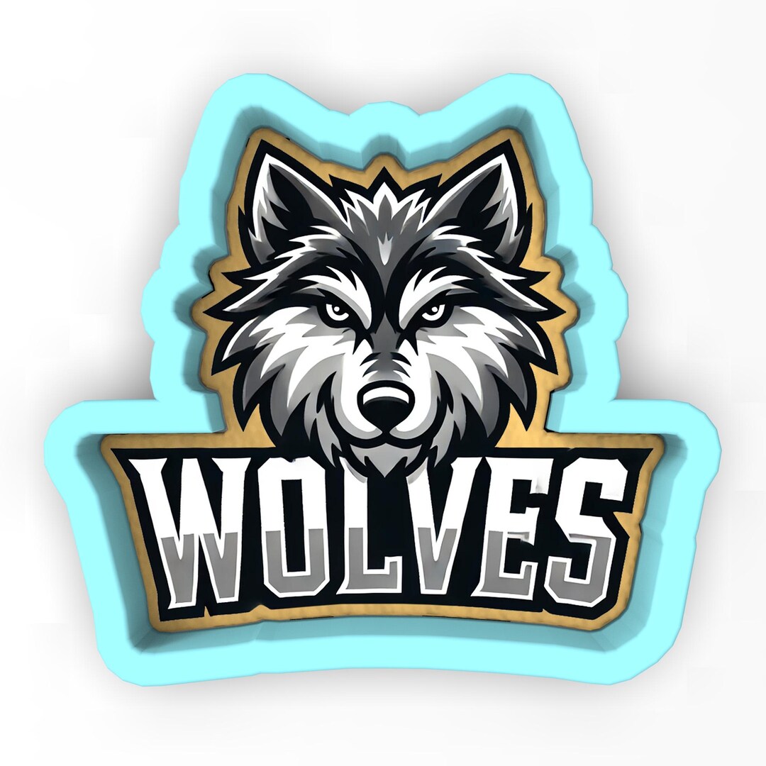 Wolves Words 1 Cookie Cutter | Stamp | Stencil - SHARP EDGES - FAST ...