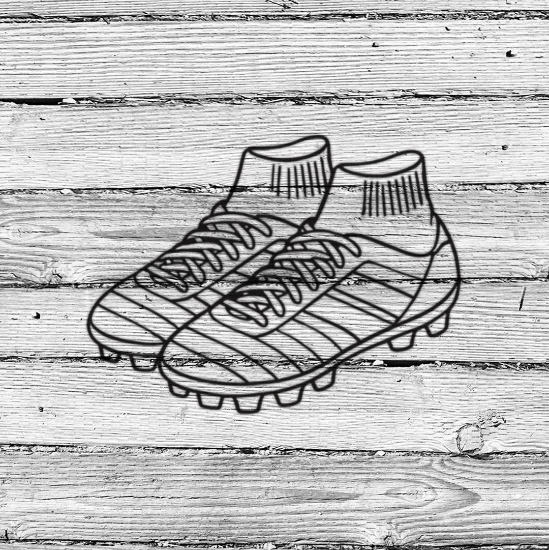 Soccer Shoes Stencil | REUSABLE, DURABLE, WASHABLE Craft Stencil | Use ...