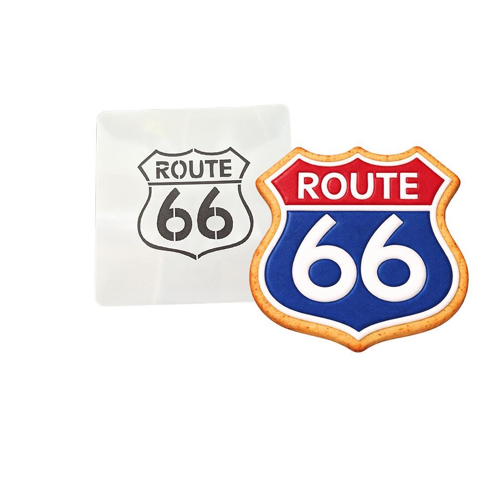 Route 66 Cookie Cutter | Stamp | Stencil - SHARP EDGES - FAST Shipping ...
