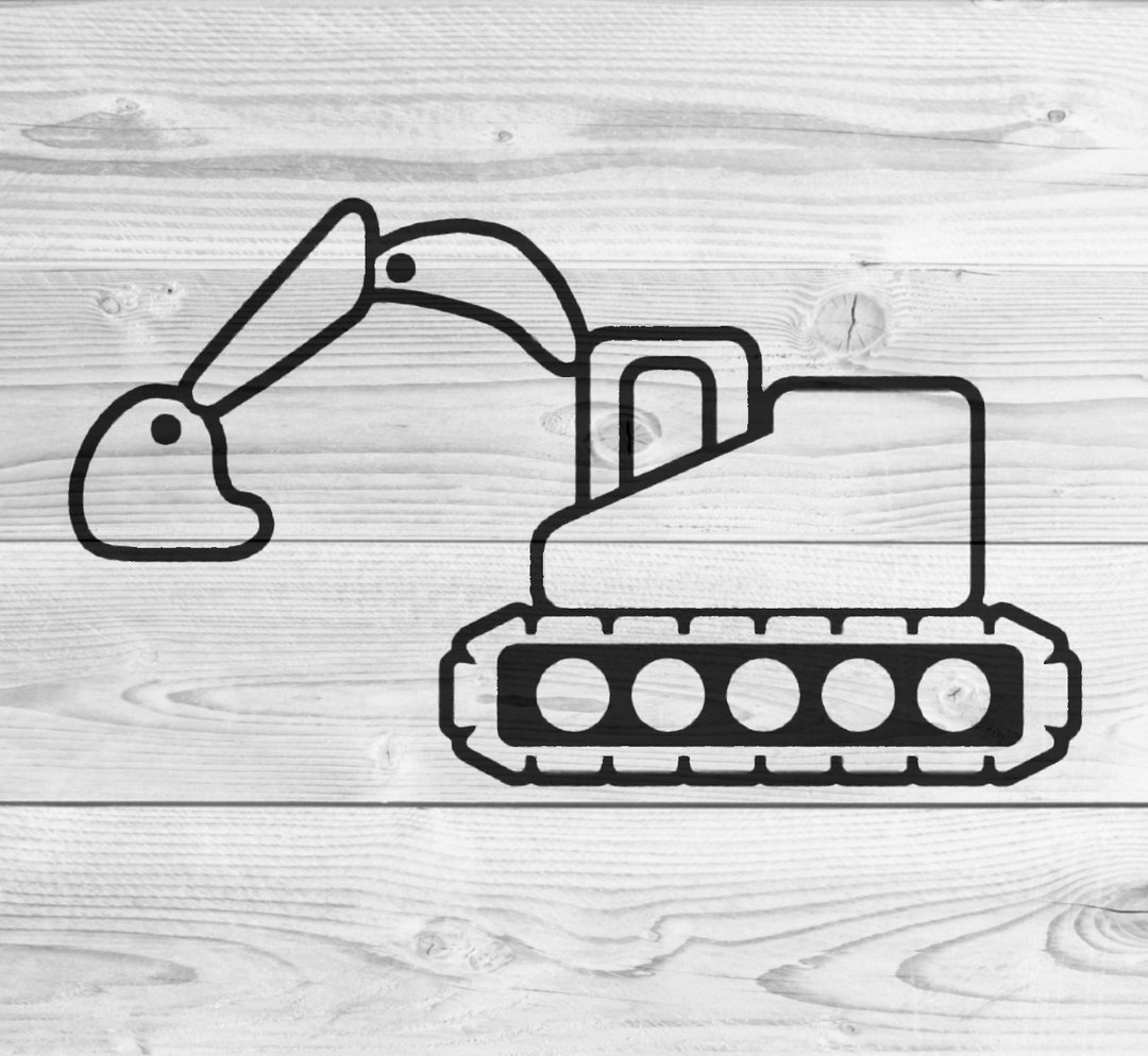 Excavator Backhoe Stencil REUSABLE DURABLE WASHABLE Craft - Etsy