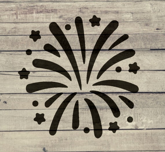 Firework Explosion Stencil REUSABLE DURABLE WASHABLE Craft - Etsy