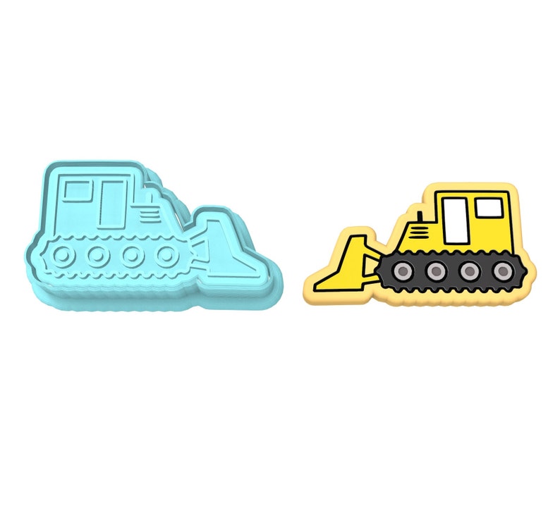 Bulldozer Cookie Cutter | Stamp | Stencil - SHARP EDGES - FAST Shipping ...