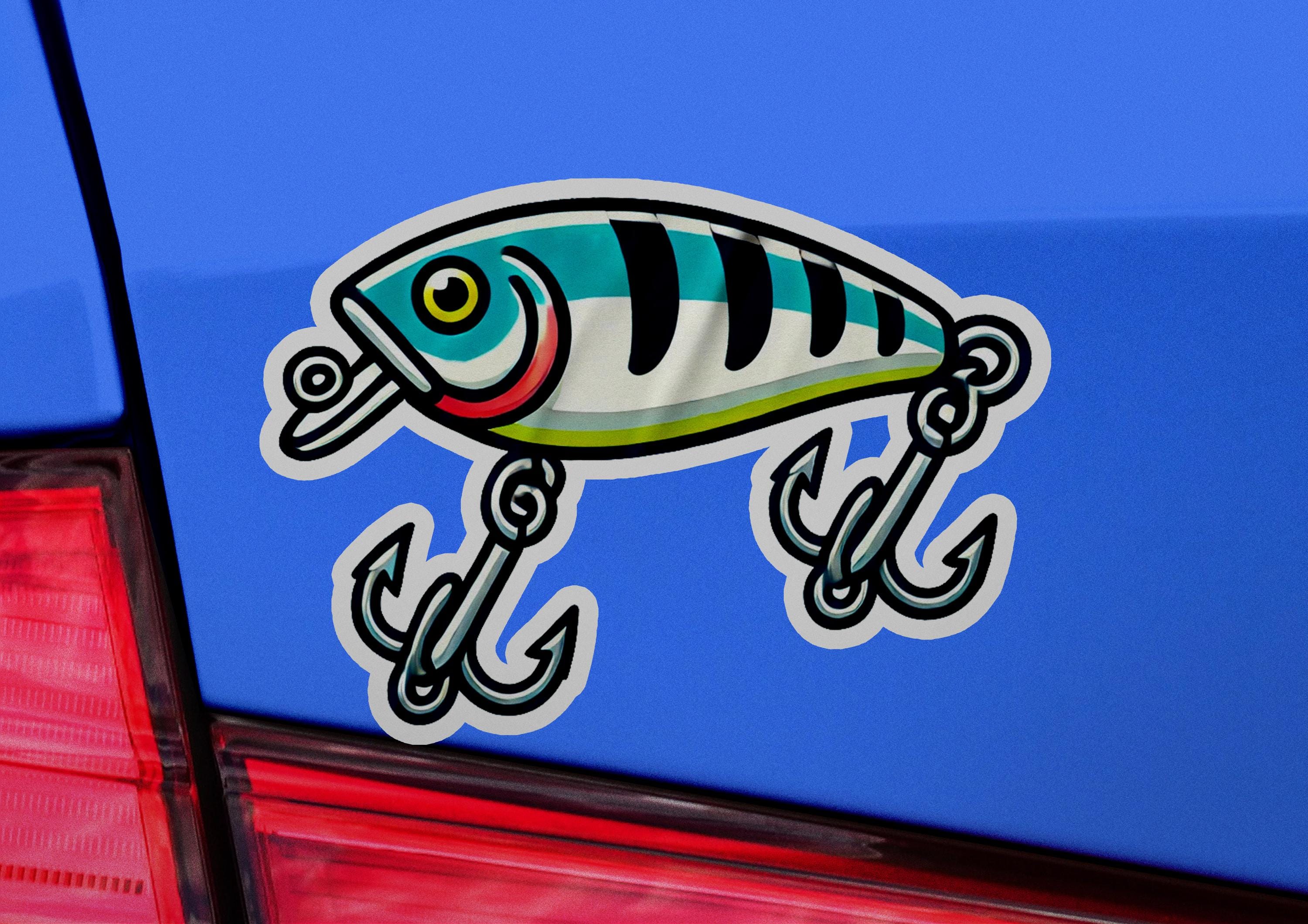 Crankbait Fishing Lure 1 Vinyl Sticker | Dishwasher Safe & Durable ...