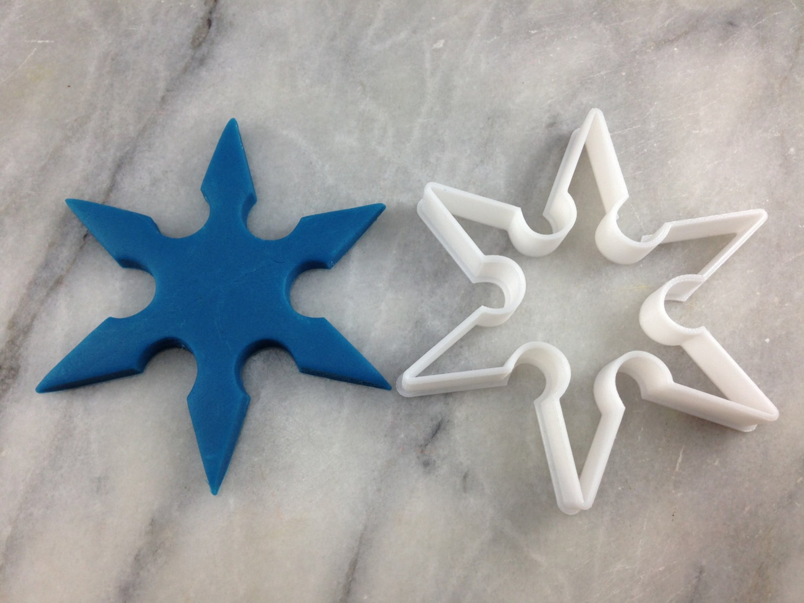 Ninja Star Cookie Cutter Outline 3 SHARP EDGES FAST | Etsy