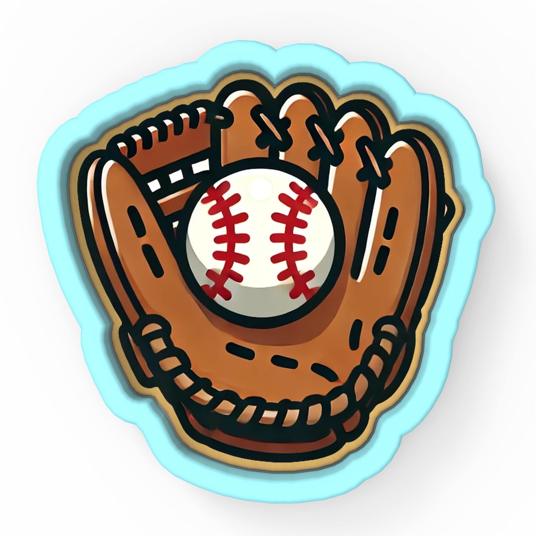 Baseball Glove Cookie Cutter | Stamp | Stencil - SHARP EDGES - FAST ...