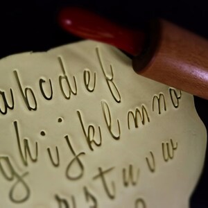 Honey Cursive Letter Cookie Stamps Set - FAST Shipping - Choose Your ...