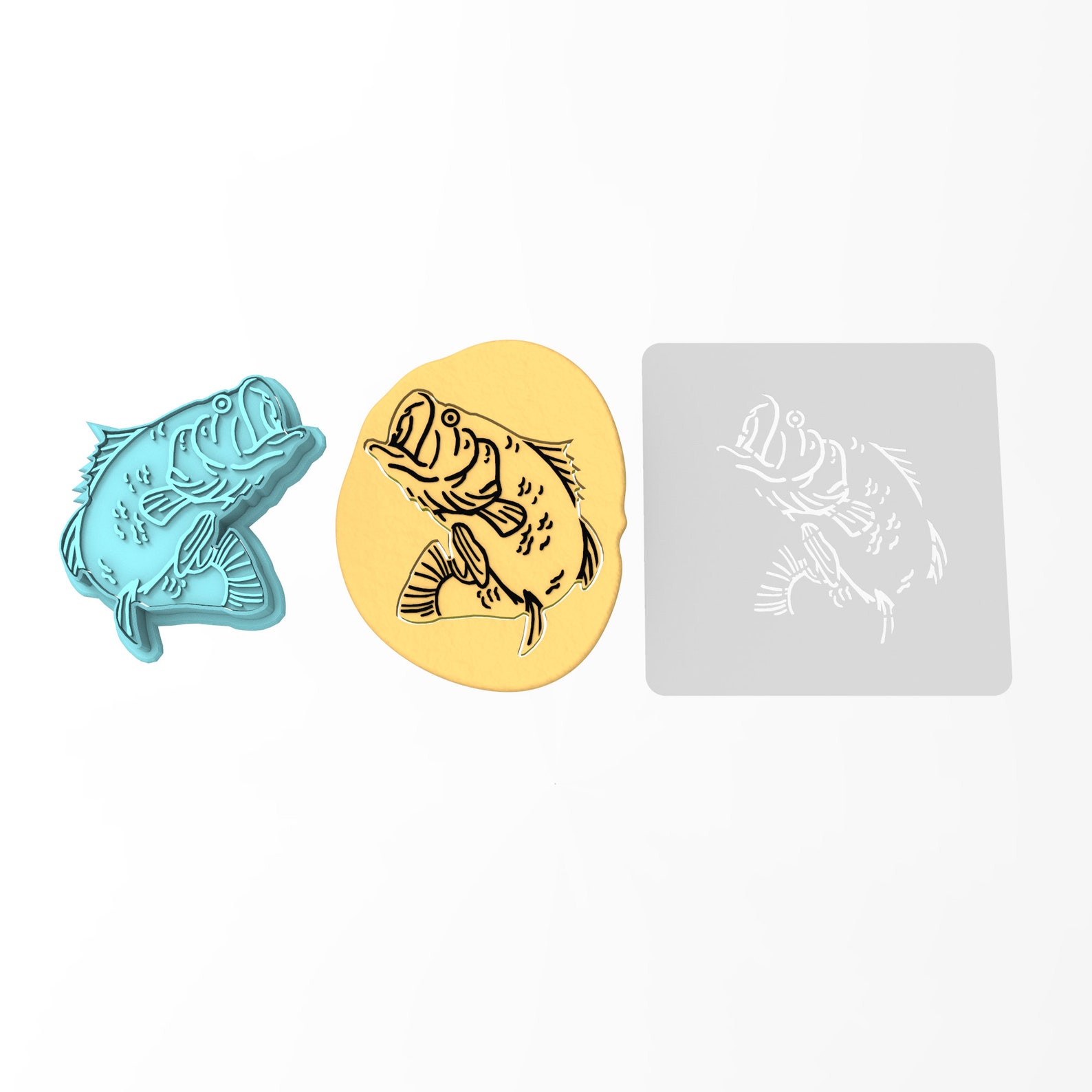 Largemouth Bass Cookie Cutter SHARP EDGES FAST Shipping - Etsy