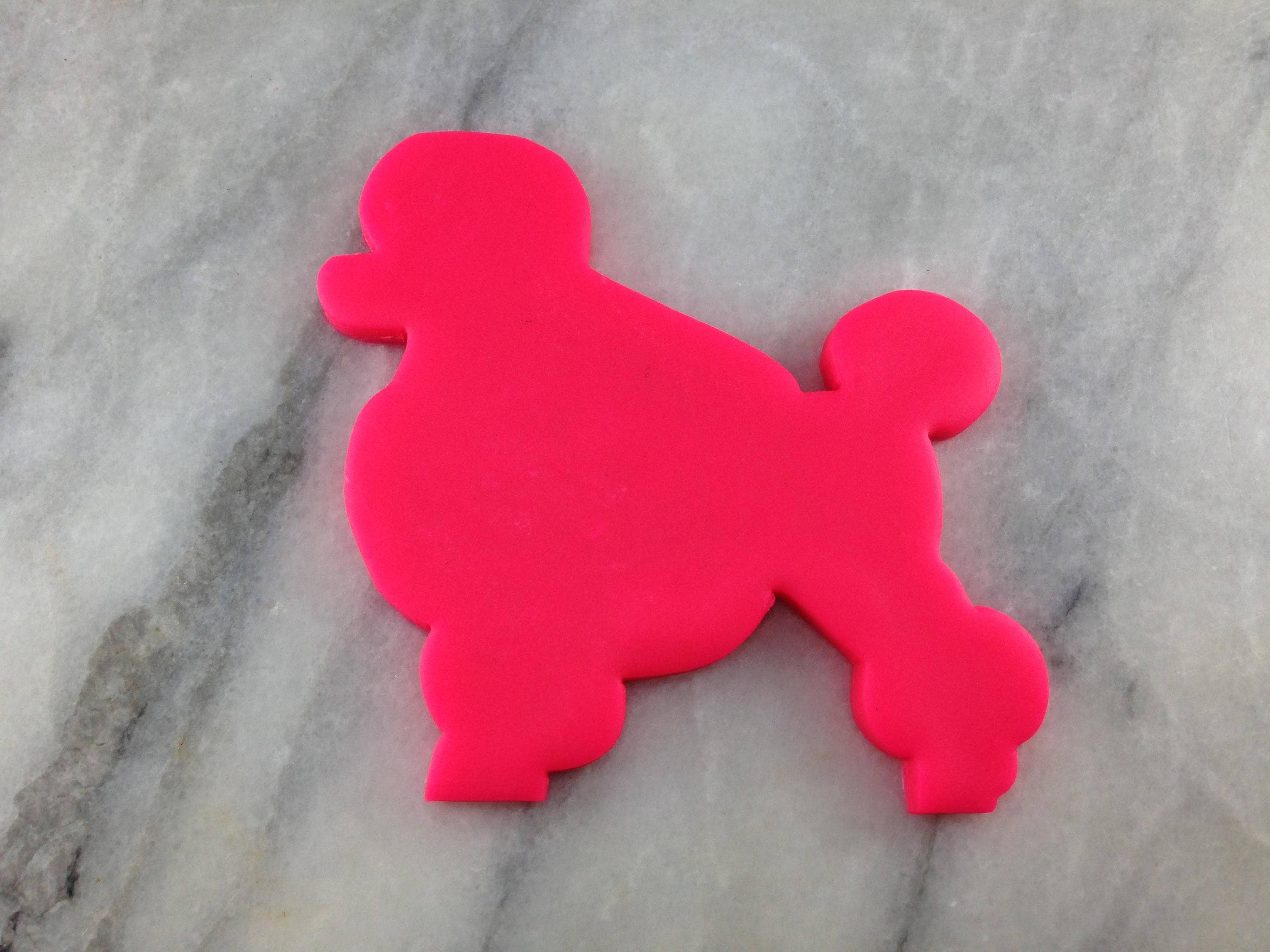 Poodle Cookie Cutter Outline SHARP EDGES FAST Shipping | Etsy