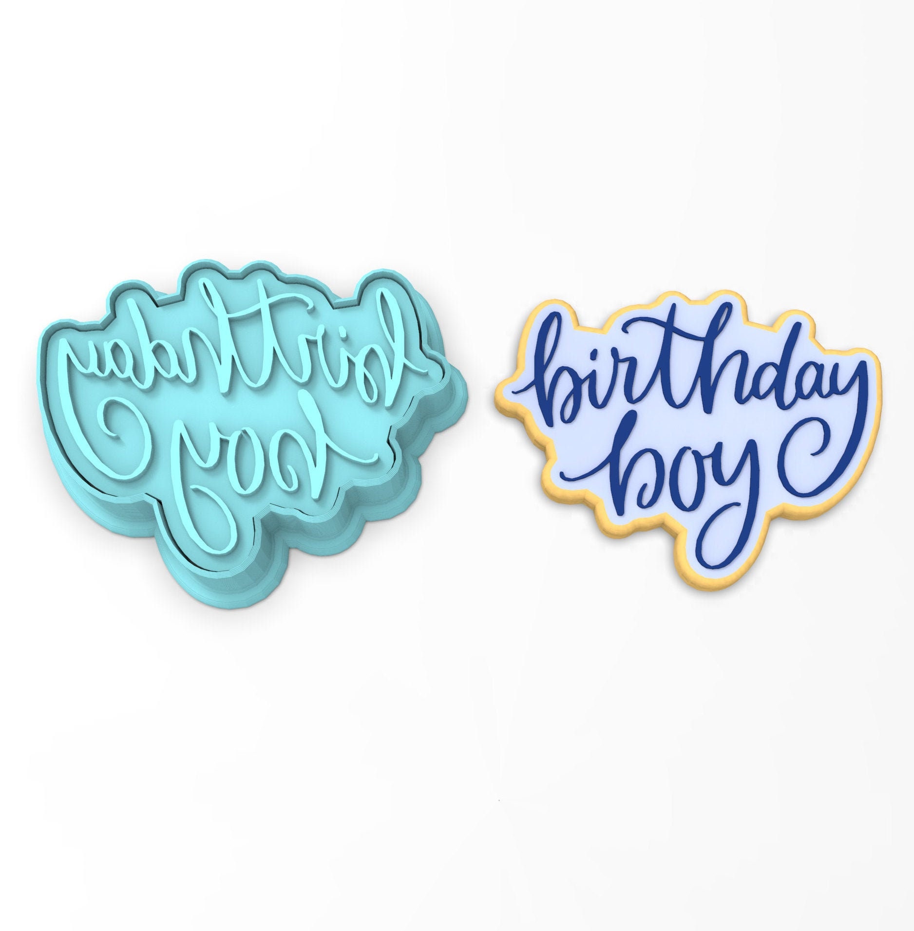 Birthday Boy Cookie Cutter Stamp Stencil SHARP EDGES | Etsy