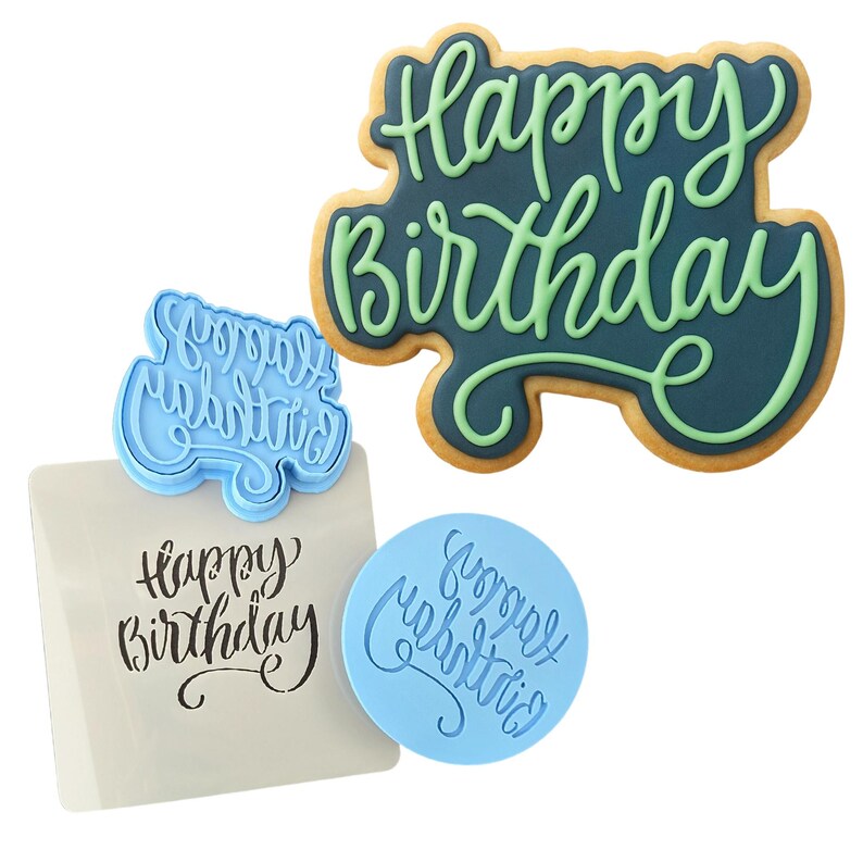Happy Birthday Cookie Cutter - SHARP EDGES - FAST Shipping - Choose ...