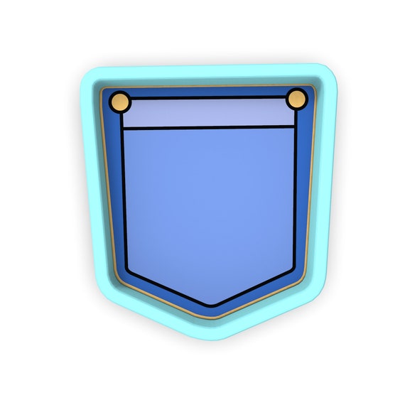 Jean Pocket Cookie Cutter Stamp Stencil SHARP EDGES - Etsy