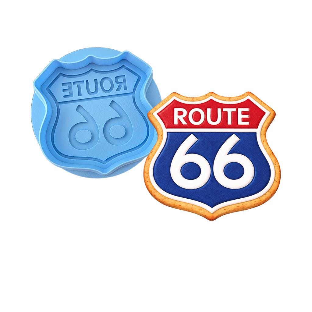 Route 66 Cookie Cutter | Stamp | Stencil - SHARP EDGES - FAST Shipping ...